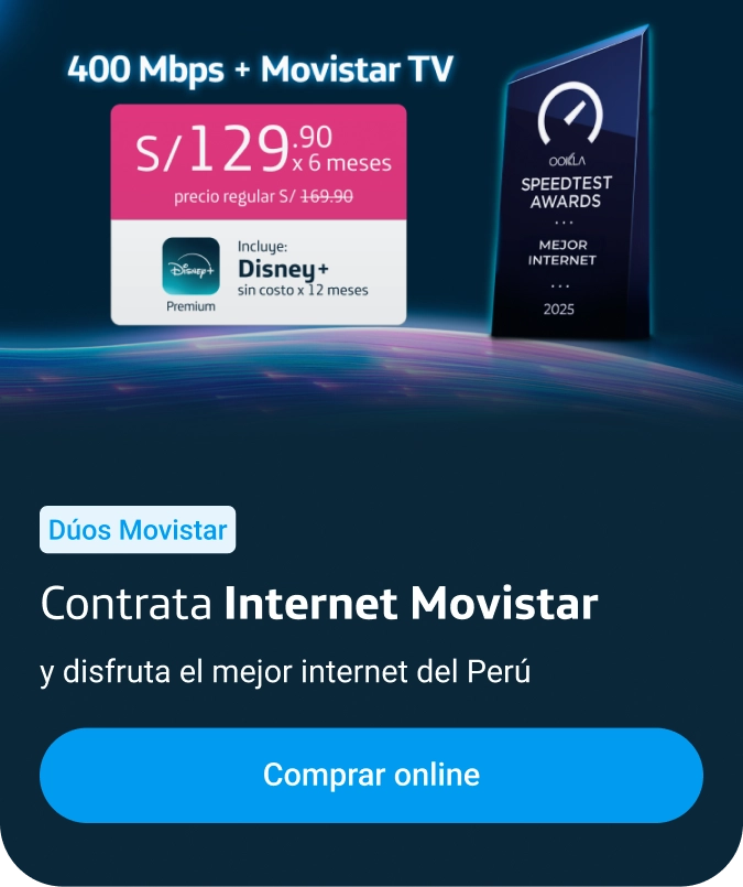Ofertas de Dúo Internet y TV Cable o Teléfono fijo | Movistar Perú